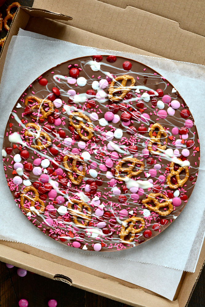 Milk Chocolate Valentine’s Pizza | Ciao Chow Bambina